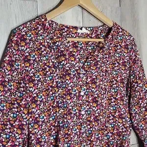 Jane and Delancey | Tops | Jane And Delancey Womens Large Ditsy Floral ...